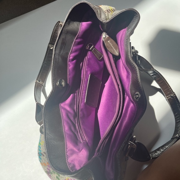 Coach | Bags | Cute Coach Purse Perfect For Fall Plaid With A Wool Like ...